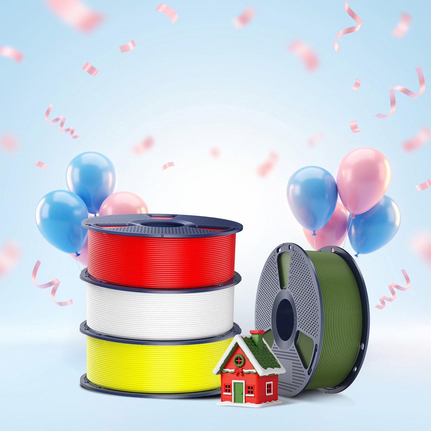 Bundle Offer PLA filament 3D Filaments, 1kg/2.2lbs