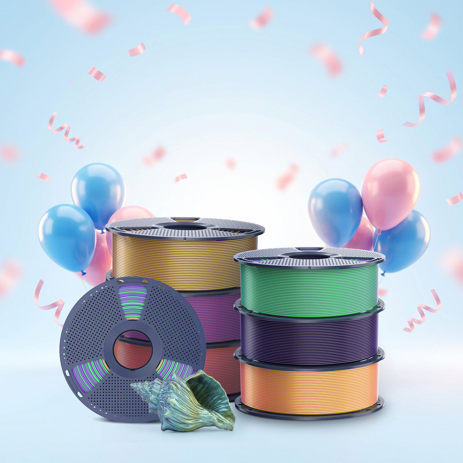 SUNLU Tri-Color, Dual Color Silk PLA - Boutique en ligne officielle SUNLU